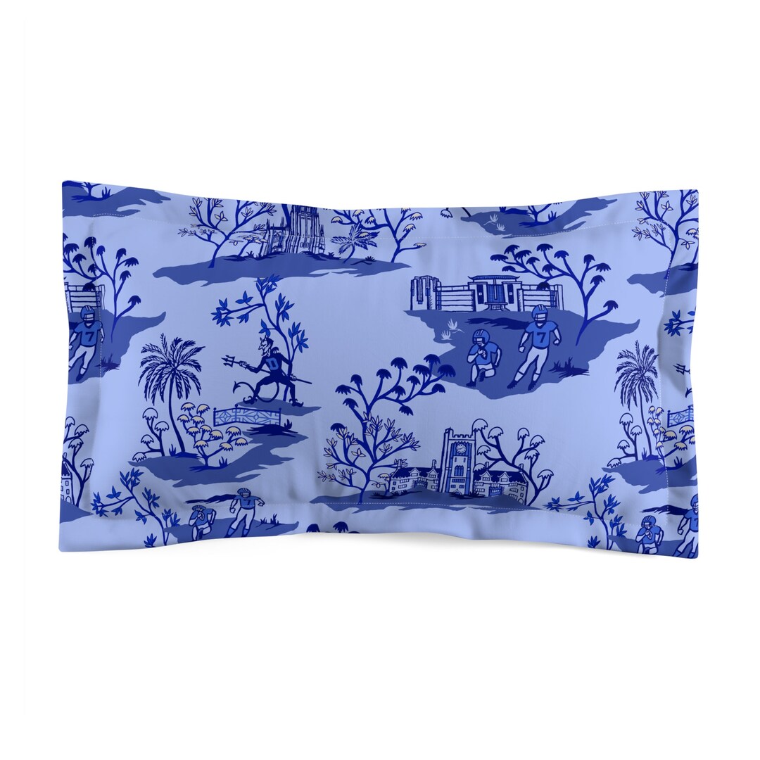 Duke Pillow Sham Cover Duke Blue Devils Pillow Cover Durham Toile North ...