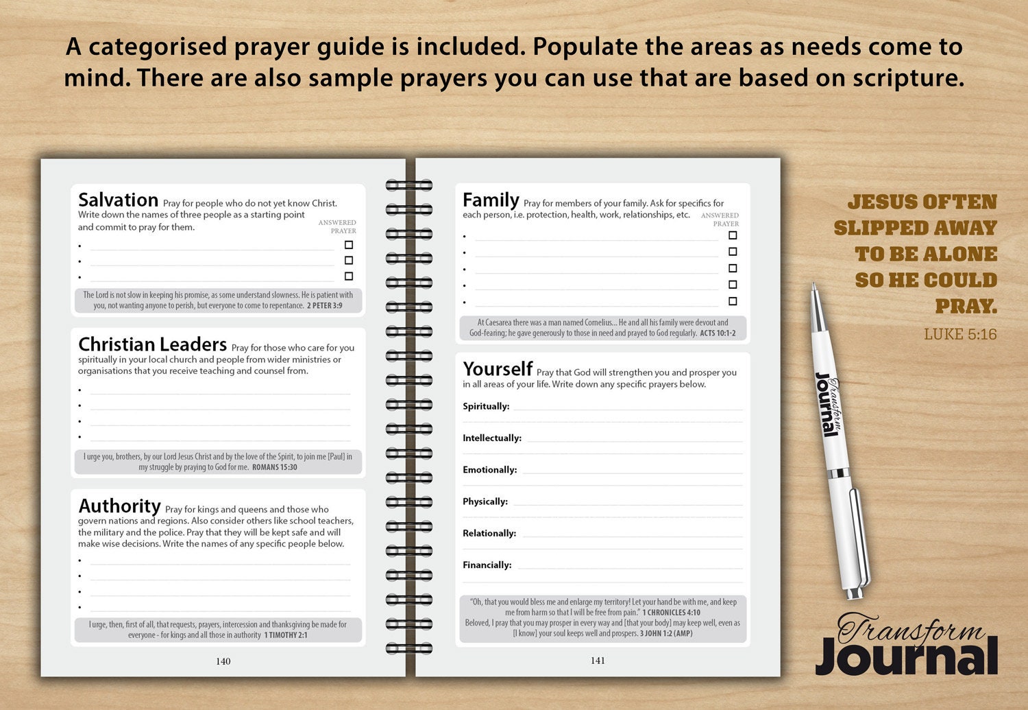 A5 Christian Journal / Notebooks Featuring a Unique 7-step System to ...