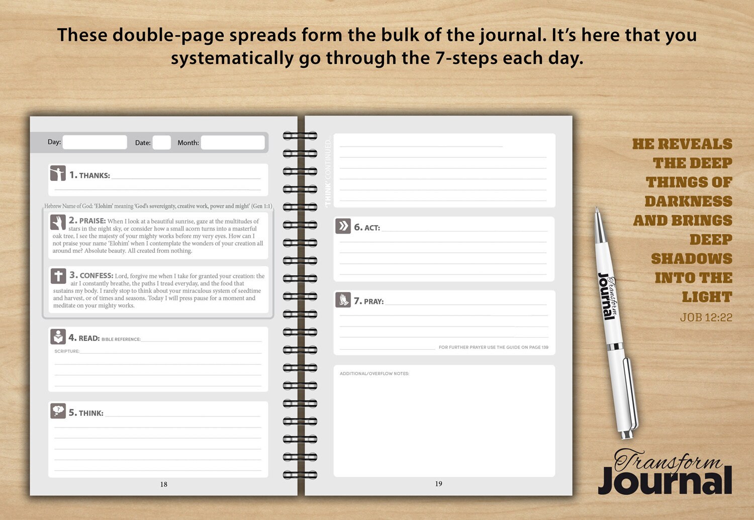 A5 Christian Journal / Notebooks Featuring a Unique 7-step System to ...