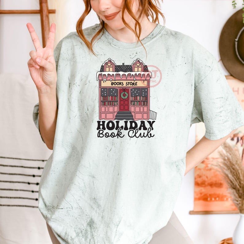 Holiday Book Club SVG PNG, Cozy Winter Bookish Design (digital Download ...