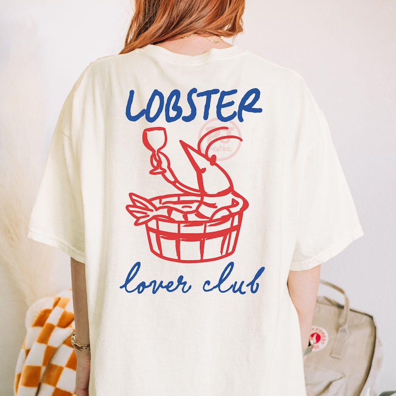 Lobster Lover Club SVG PNG: French Coastal Nautical Design (digital ...