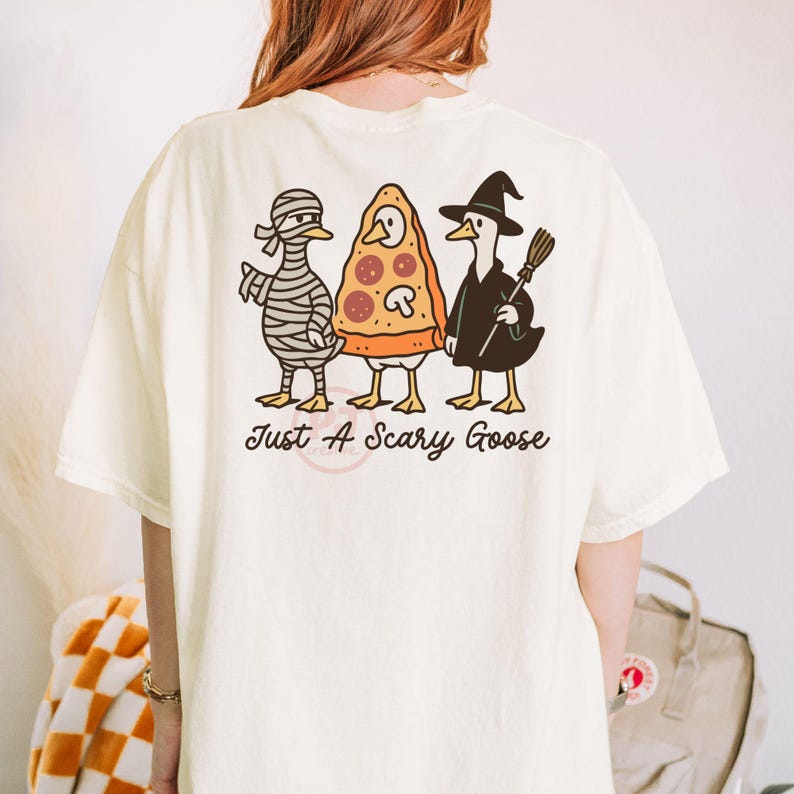 Scary Goose Halloween PNG: Funny Spooky Shirt Design (digital Download ...