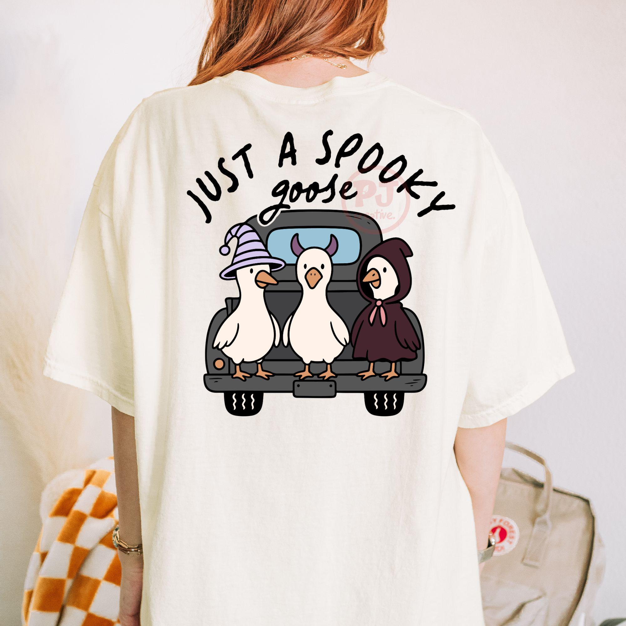 Spooky Goose Halloween PNG: Funny Horror Shirt Design (digital Download ...