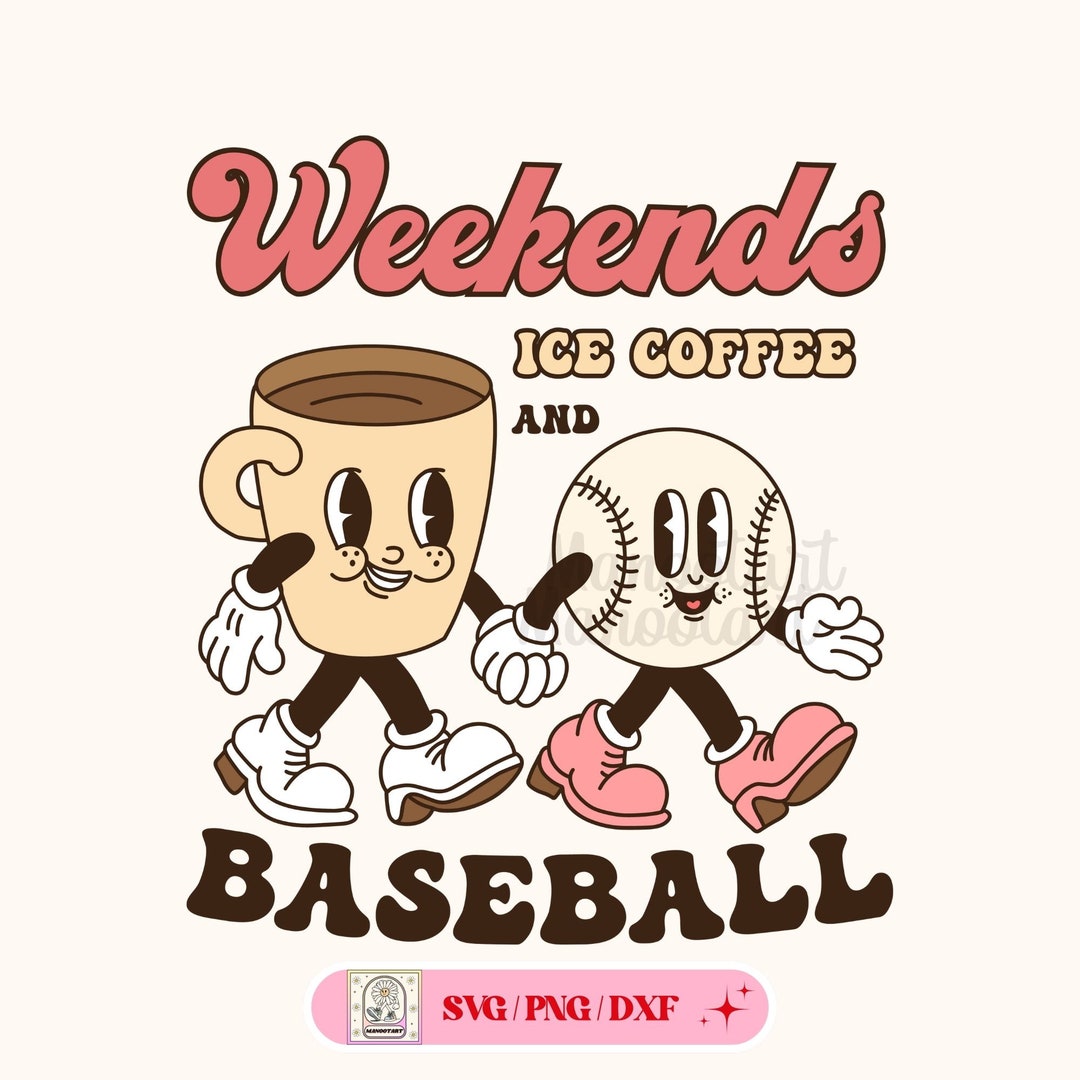 Weekends Ice Coffee and Baseball Svg Png,baseball Mom Shirt,summer ...