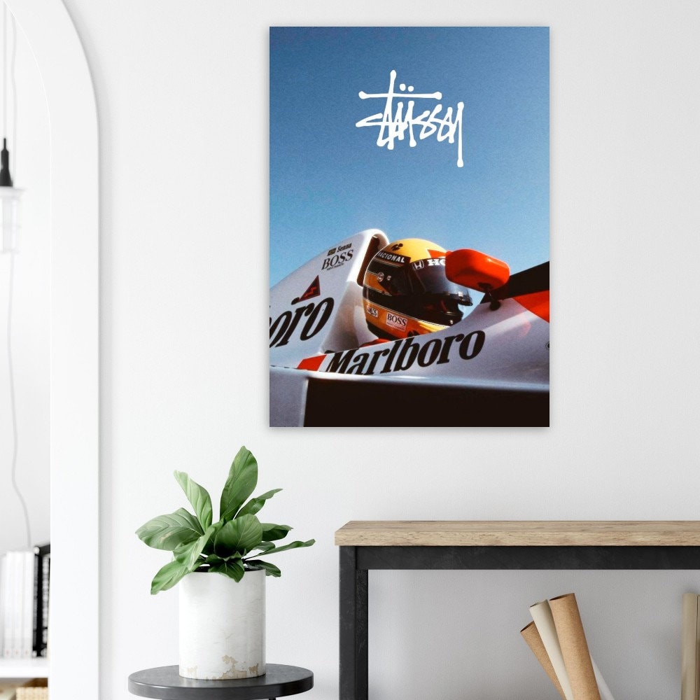 Stussy Poster, F1 Poster, Senna Poster, Cool Poster, Stussy Wall Art ...