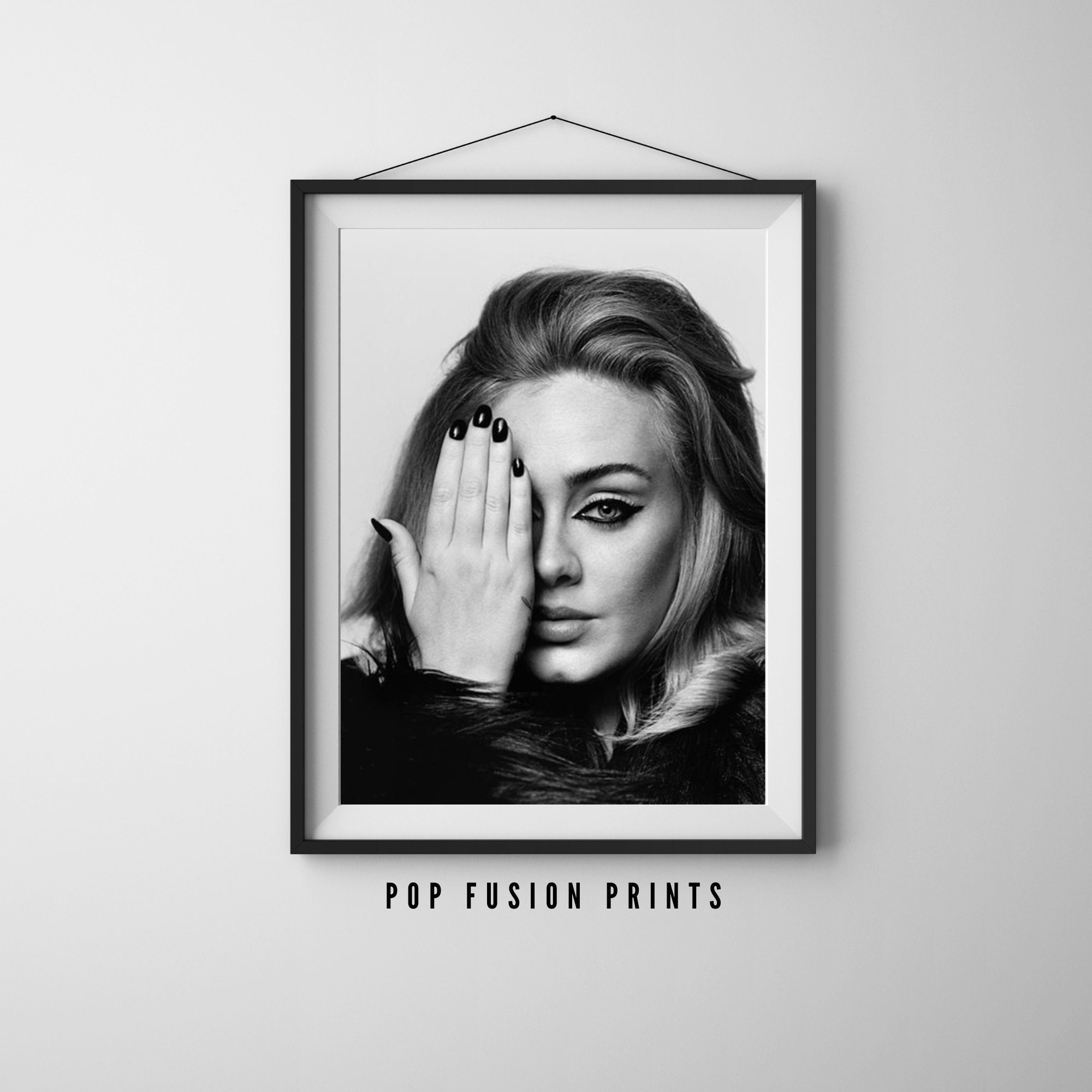 Adele Poster, Celebrity Music Poster, Wall Art Poster, Small Living ...