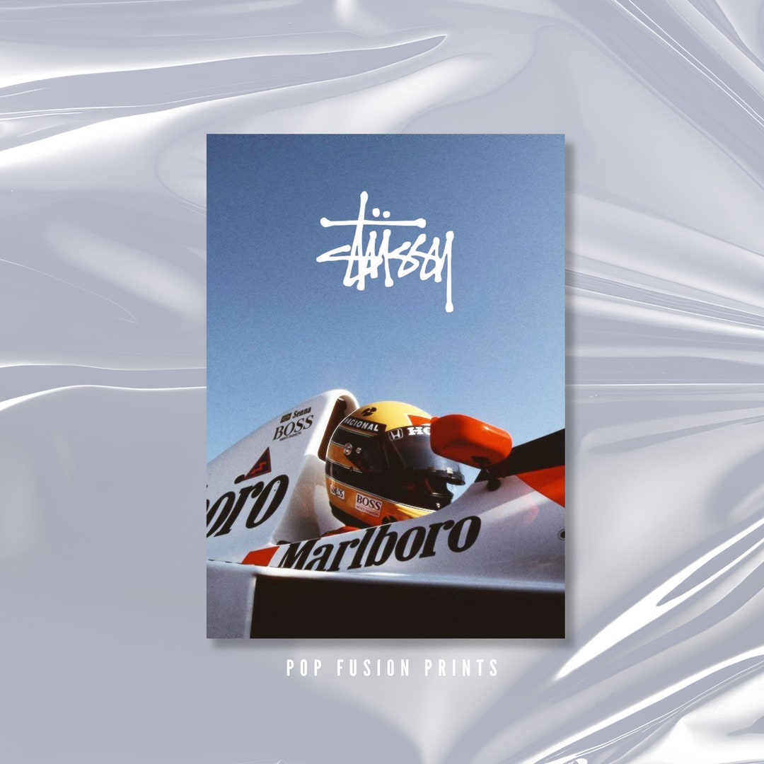 Stussy Poster, F1 Poster, Senna Poster, Cool Poster, Stussy Wall Art ...