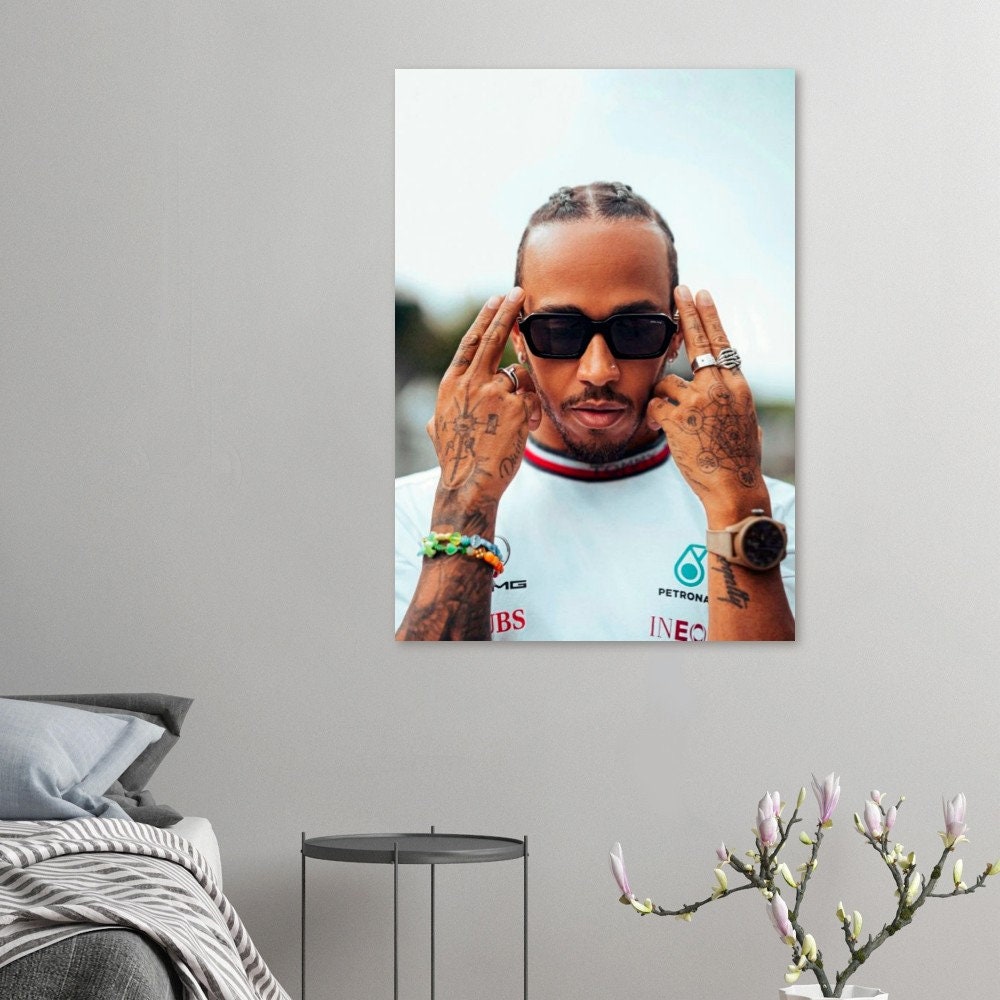 Lewis Hamilton Poster, F1 Racing Poster, F1 Fan Gift, Formular One ...