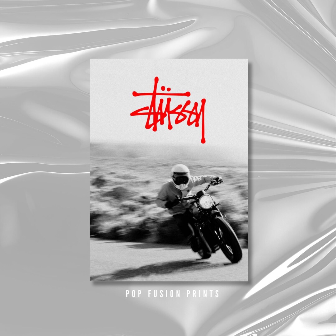 Stussy Poster, Road Bike Poster, Cool Poster, Stussy Wall Art, Gift for ...