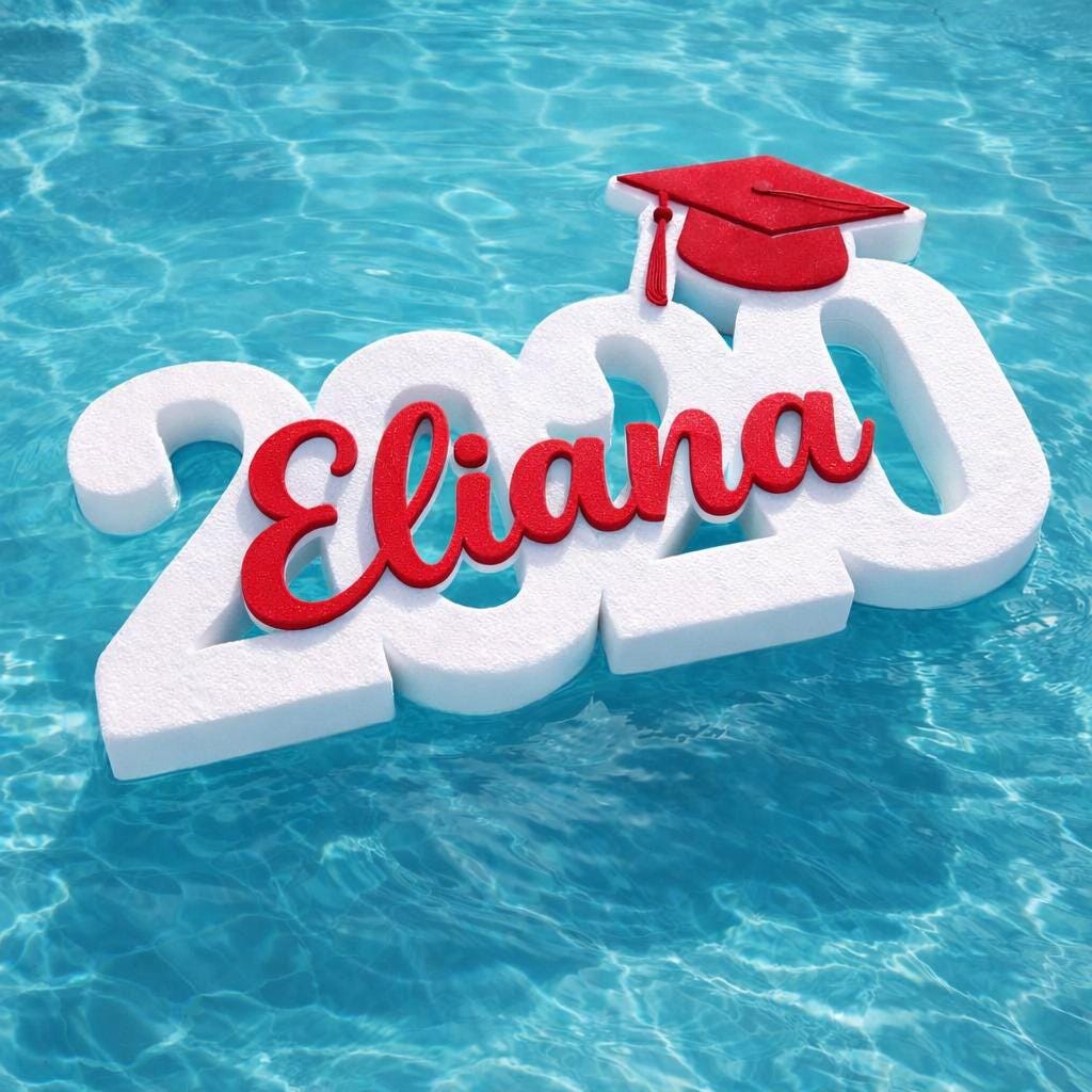 2026 Graduation Party Pool Floaty Sign Customizable 20" Foam Décor - Etsy