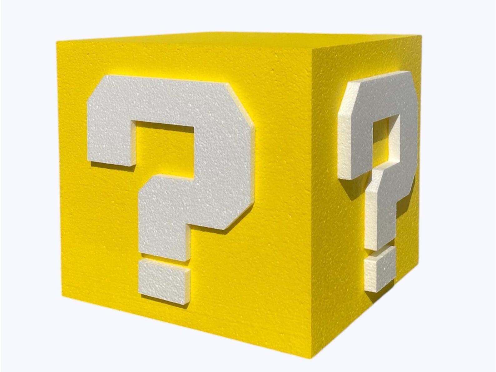 Super Mario Question Mark Block, Kids Room Decor, Party Prop - Etsy