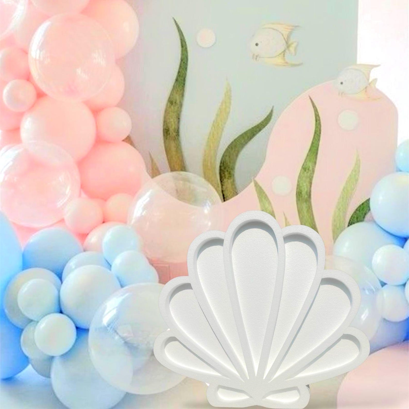 Styrofoam Ocean Shell Prop: 24" Under the Sea Party Decor - Etsy