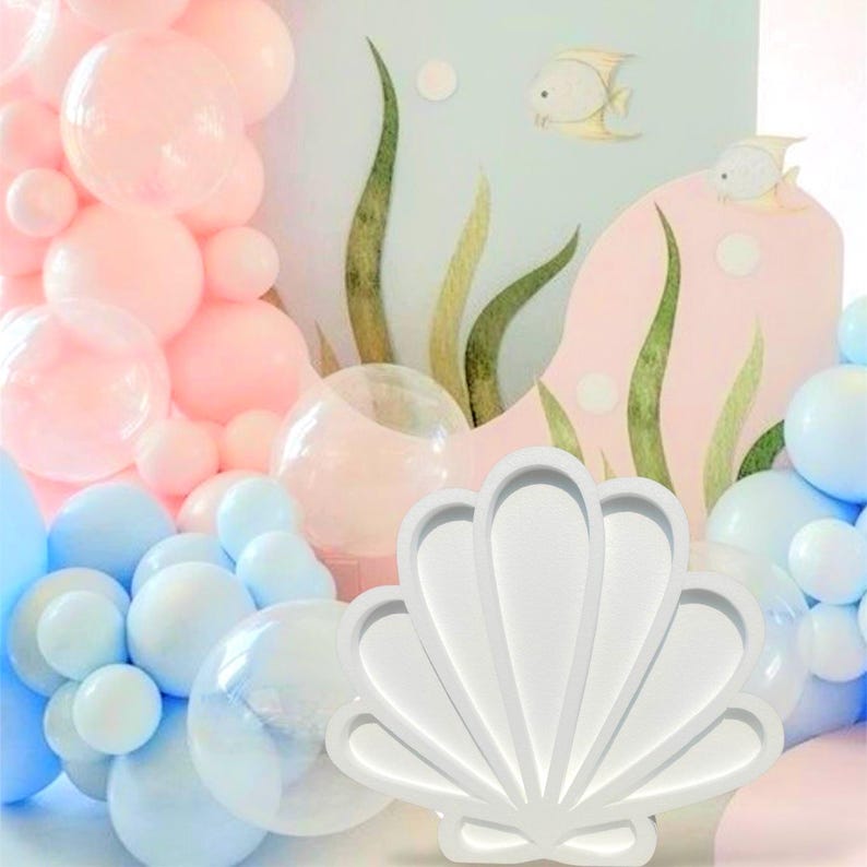 Ocean Shell Prop Under the Sea Ocean Themed Party 24” Tall Decorations ...