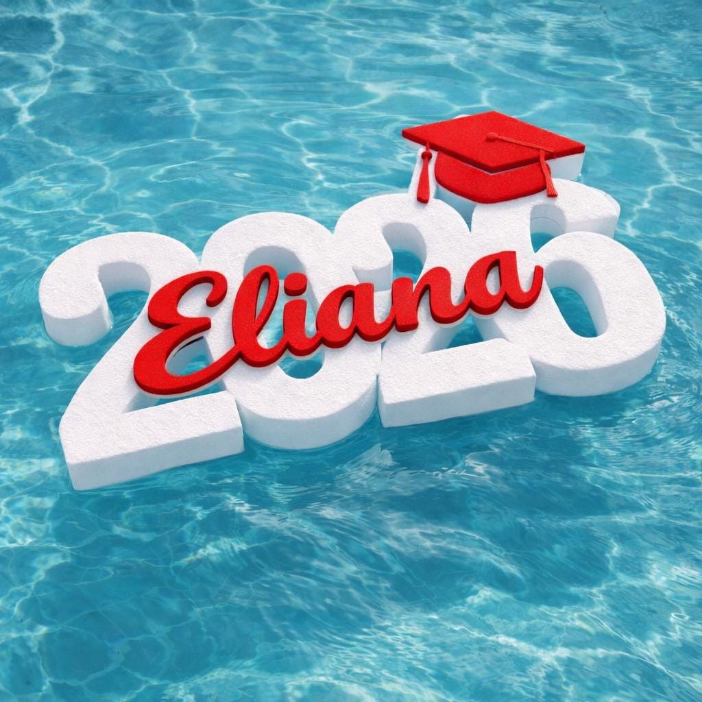 2026 Graduation Party Pool Floaty Sign Customizable 20" Foam Décor - Etsy