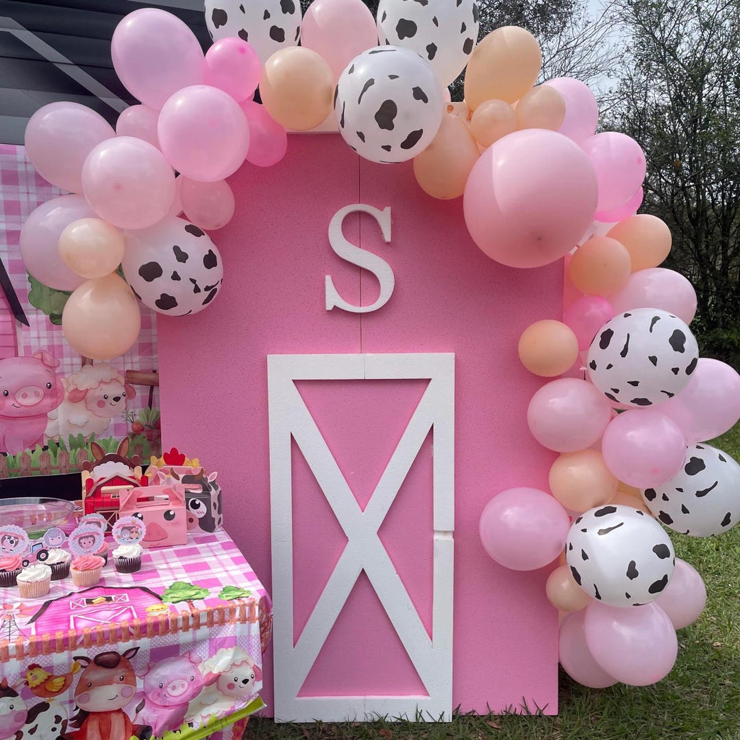 Farmhouse Birthday Party Backdrop | Barn Animal Theme Prop - Etsy