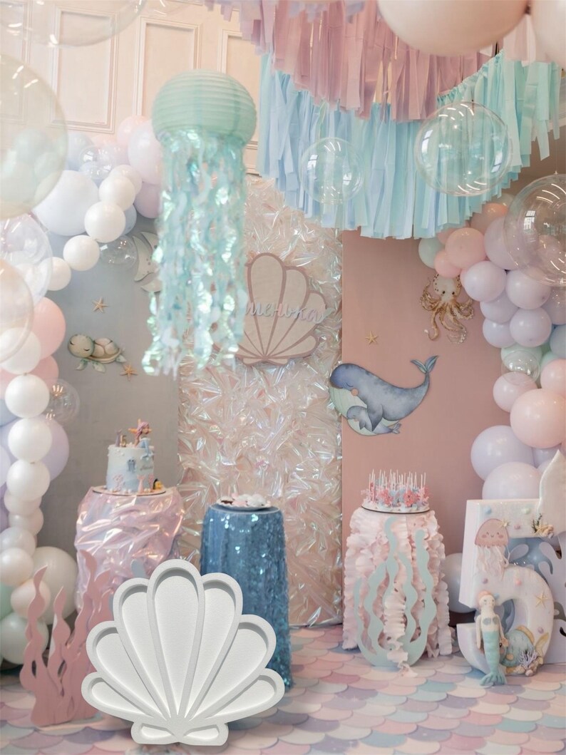 Ocean Shell Prop Under the Sea Ocean Themed Party 24” Tall Decorations ...