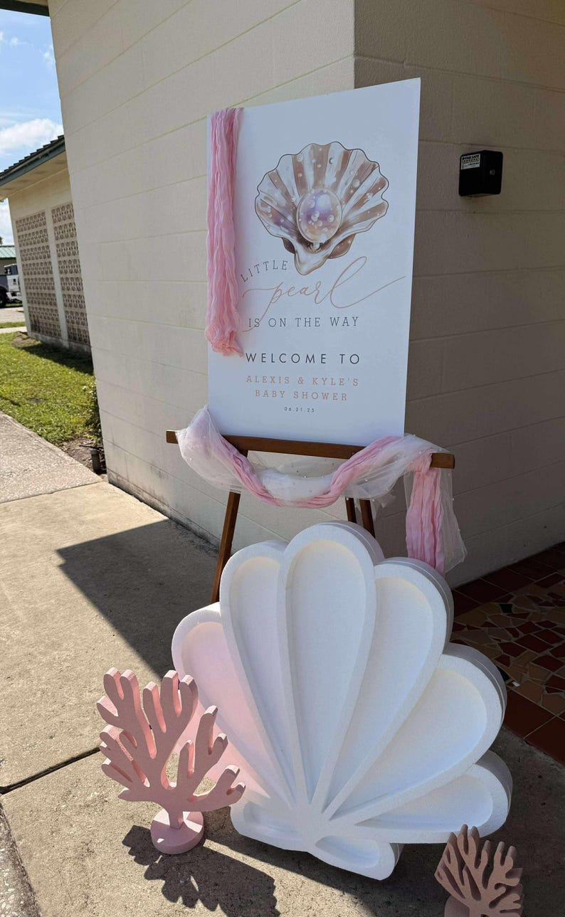 Styrofoam Ocean Shell Prop: 24" Under the Sea Party Decor - Etsy