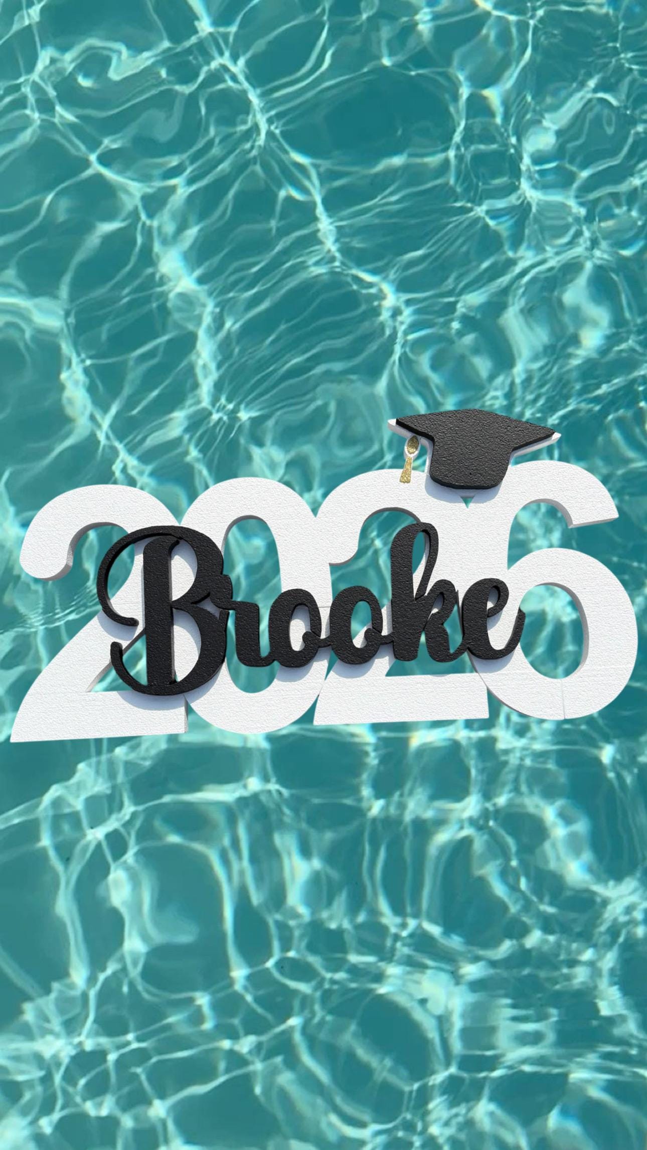 2026 Graduation Party Pool Floaty Sign Customizable 20" Foam Décor - Etsy