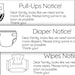 Childcare Diaper, Wipes, and Pull-up Notices for Your Classroom - Note ...