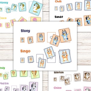 10 Bluey Characters Size Sorting Activities - Perfect for Busy Book for ...