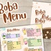 Boba Menu for Dramatic Play Area PDF Printable File - Etsy