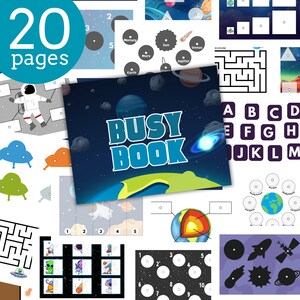 Outer Space Busy Book / Quiet Book for Preschool, Kindergarten, Early ...