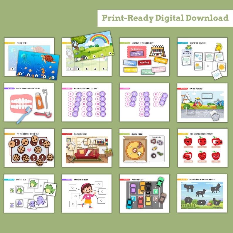 Busy Book / Quiet Book for Preschool, Kindergarten, Early Elementary ...
