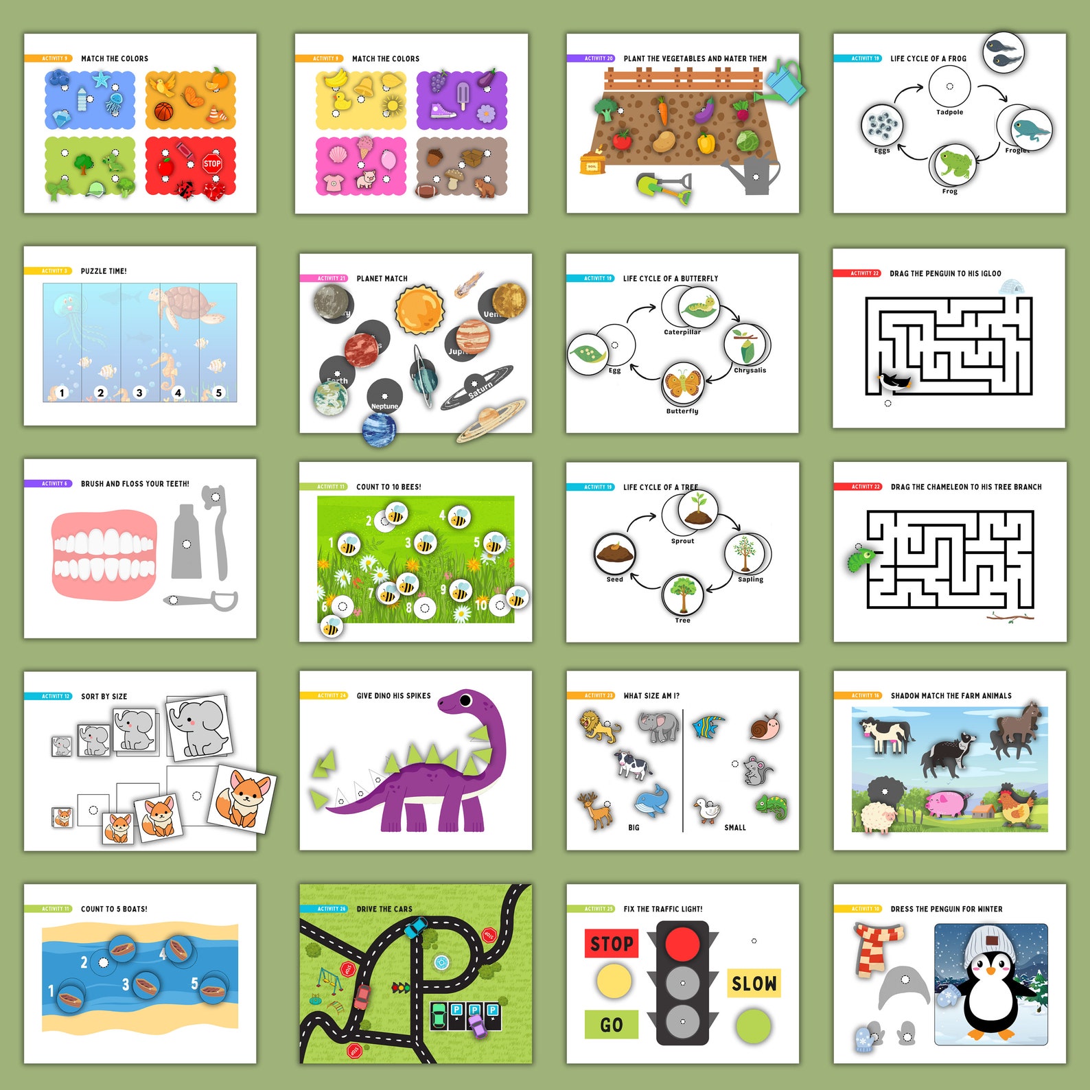 Busy Book / Quiet Book for Preschool, Kindergarten, Early Elementary ...