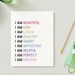 Affirmation Poster for Kids PDF Printable File - Etsy