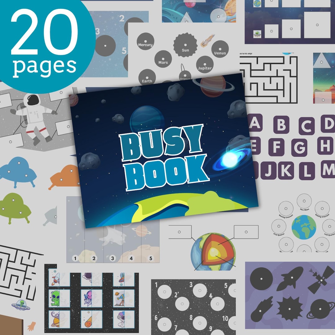 Outer Space Busy Book / Quiet Book for Preschool, Kindergarten, Early ...