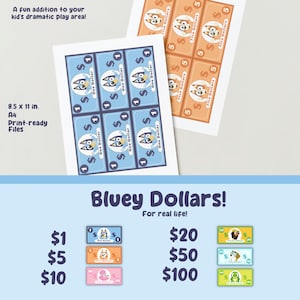 Pretend Play - Blue Dog Dollars! for Dramatic / Pretend Play Area! PDF ...