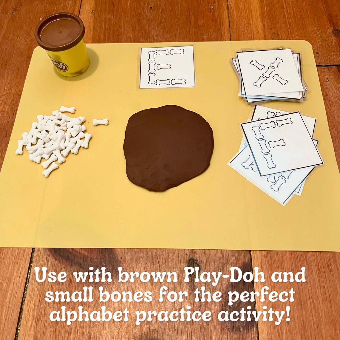 Bone Alphabet & Number Cards - PDF Printable File Instant Download - Etsy