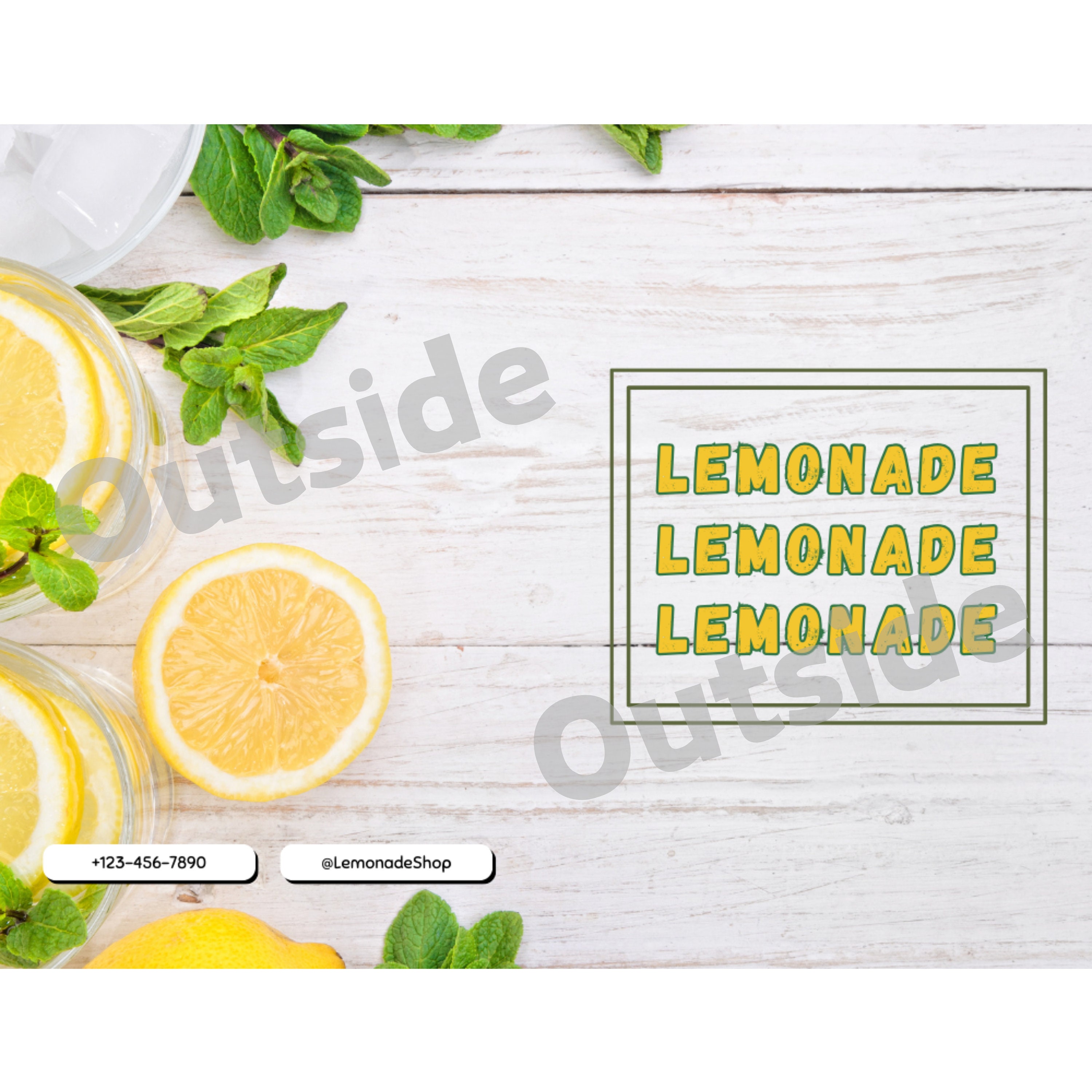 Lemonade Stand Menu for Dramatic / Pretend Play Area for Preschool ...