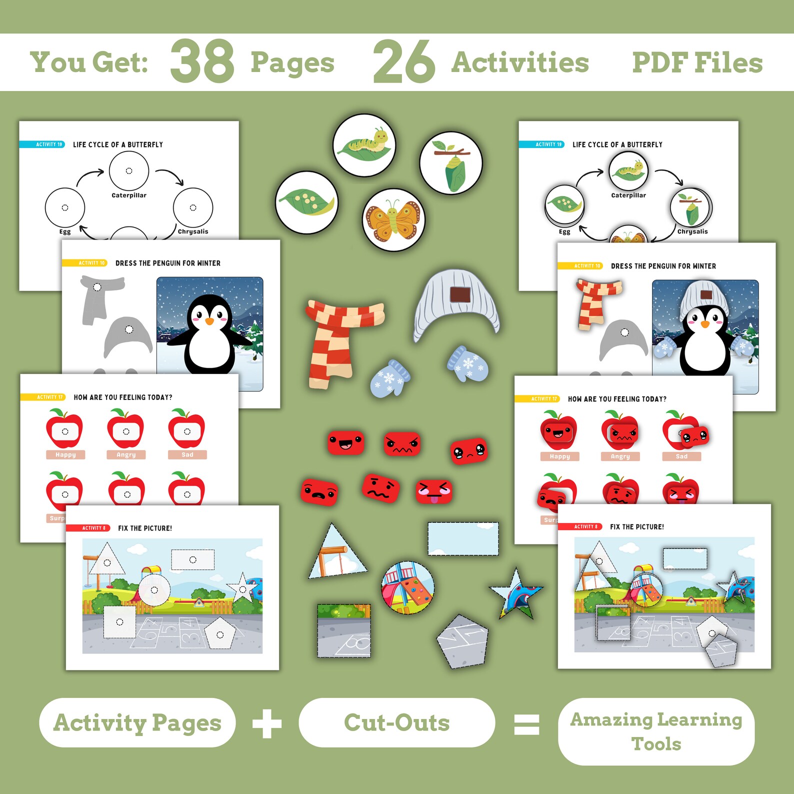 Busy Book / Quiet Book for Preschool, Kindergarten, Early Elementary ...