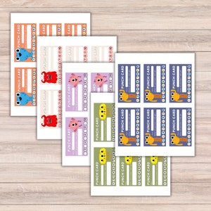 Monster Punch Cards - Reward System for Kids; PDF Printable File - Etsy