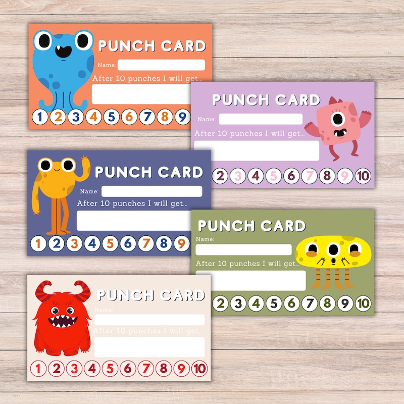 Punch Cards - Etsy