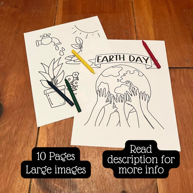 Earth Day Coloring Pages - Preschool, Kinder Activities | PDF Printable ...