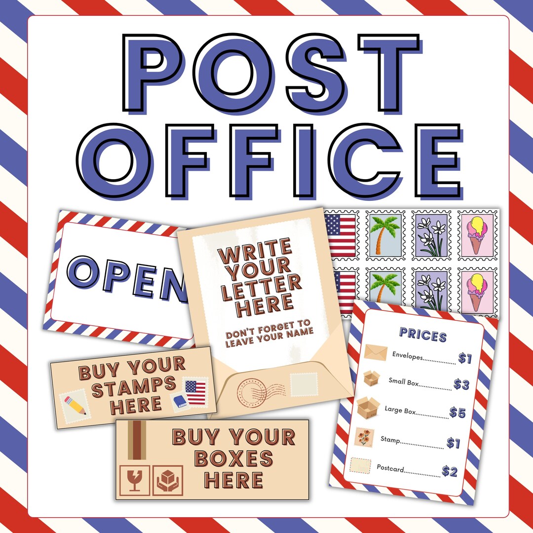 Post Office Dramatic Play Area, Signs, Activities, Decor, and More ...