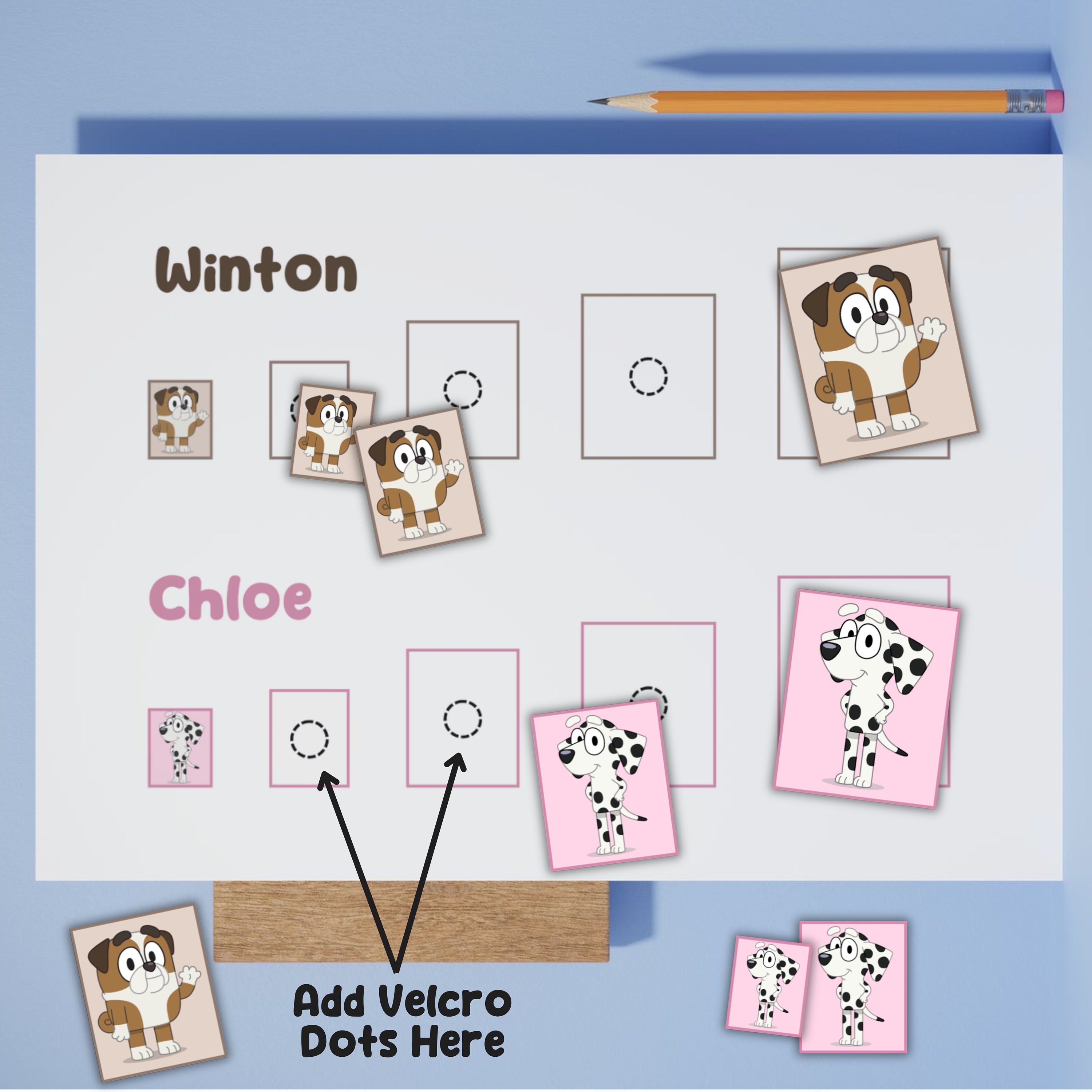 10 Bluey Characters Size Sorting Activities - Perfect for Busy Book for ...