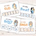 10 Bluey Names Spelling Activity for Kids, Perfect for Busy Book Kinder ...