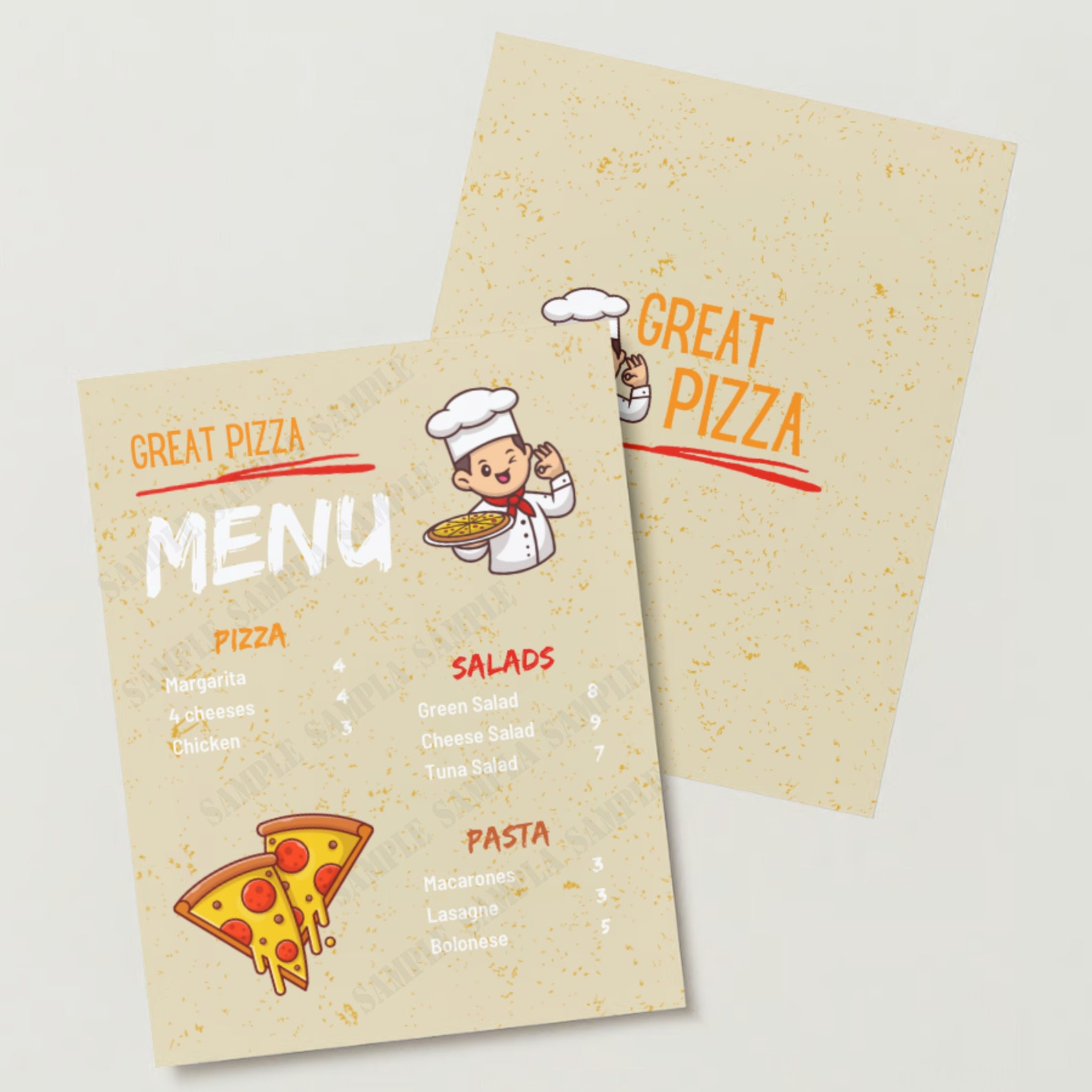 6 Menu BUNDLE for Dramatic Play Area - PDF Printable File - Etsy