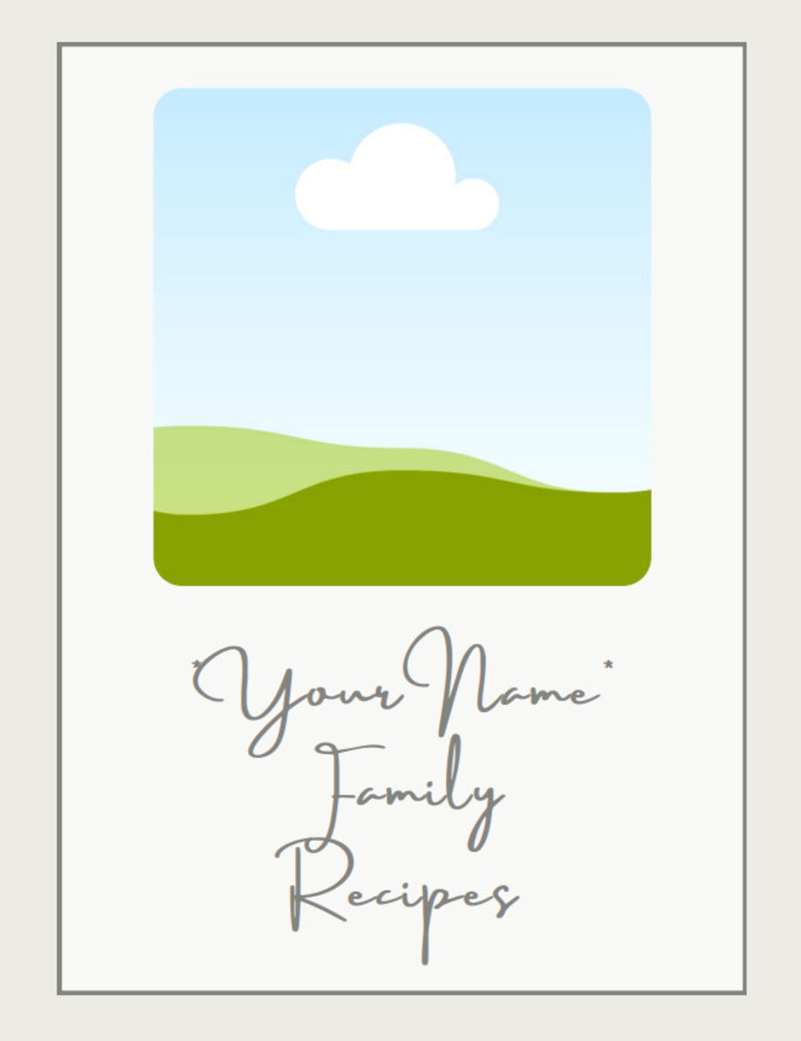 Customizable Family Recipe Book - Personalized - Etsy