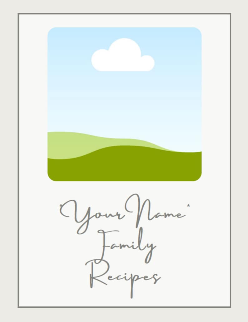 Customizable Family Recipe Book - Personalized - Etsy
