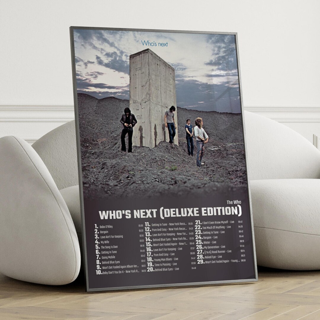 The Who Who's Next Deluxe Edition Album Cover Poster, Wall Art, the Who ...