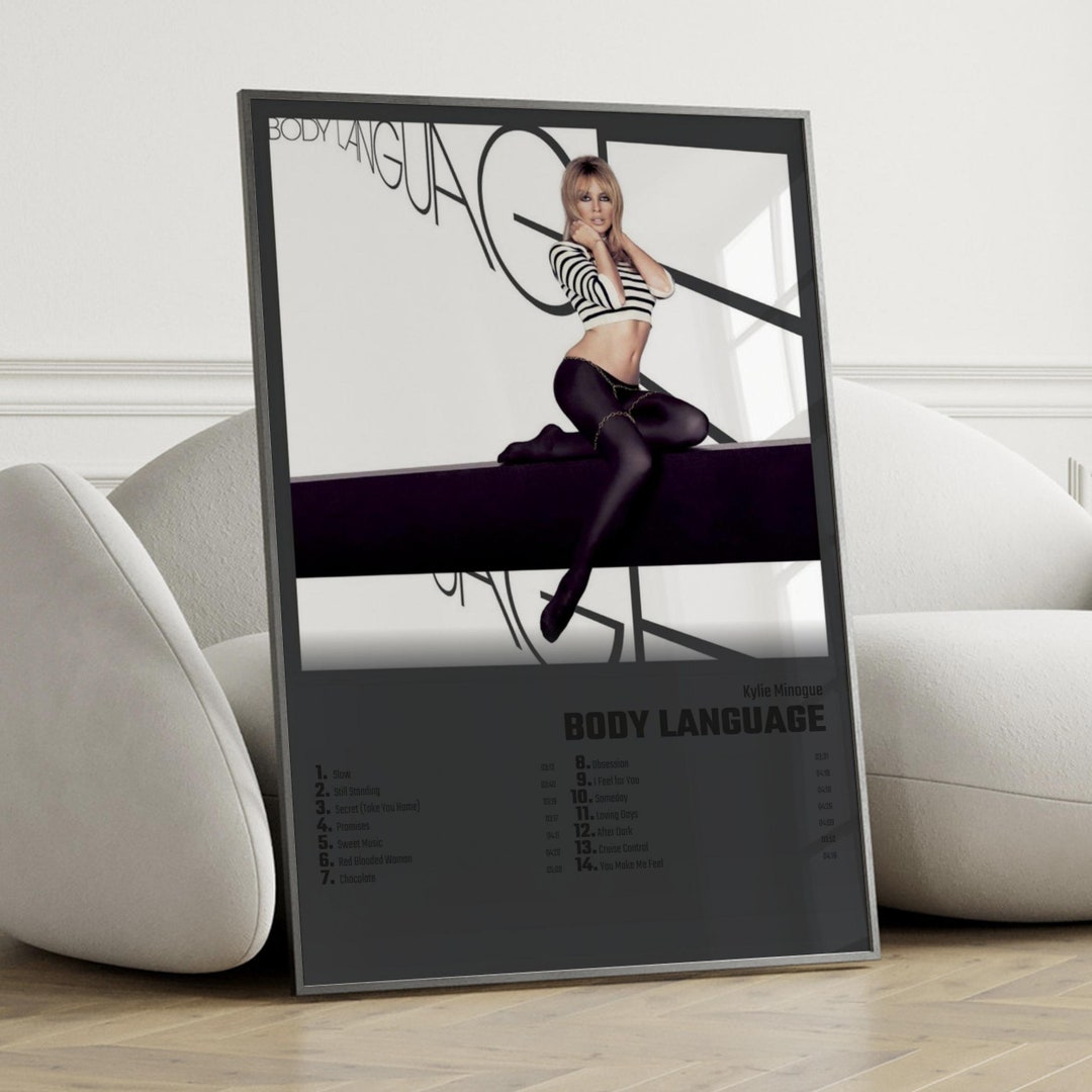 Kylie Minogue Body Language Album Cover Poster Wall Art, Kylie Minogue ...