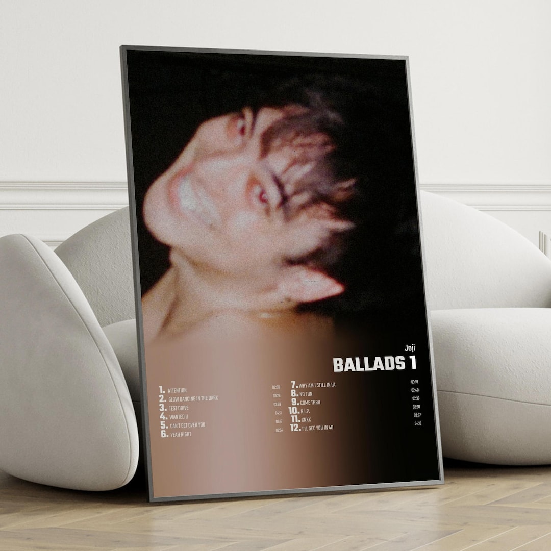 Joji Ballads 1 Album Cover Poster Wall Art, Joji, Ballads 1 - Etsy