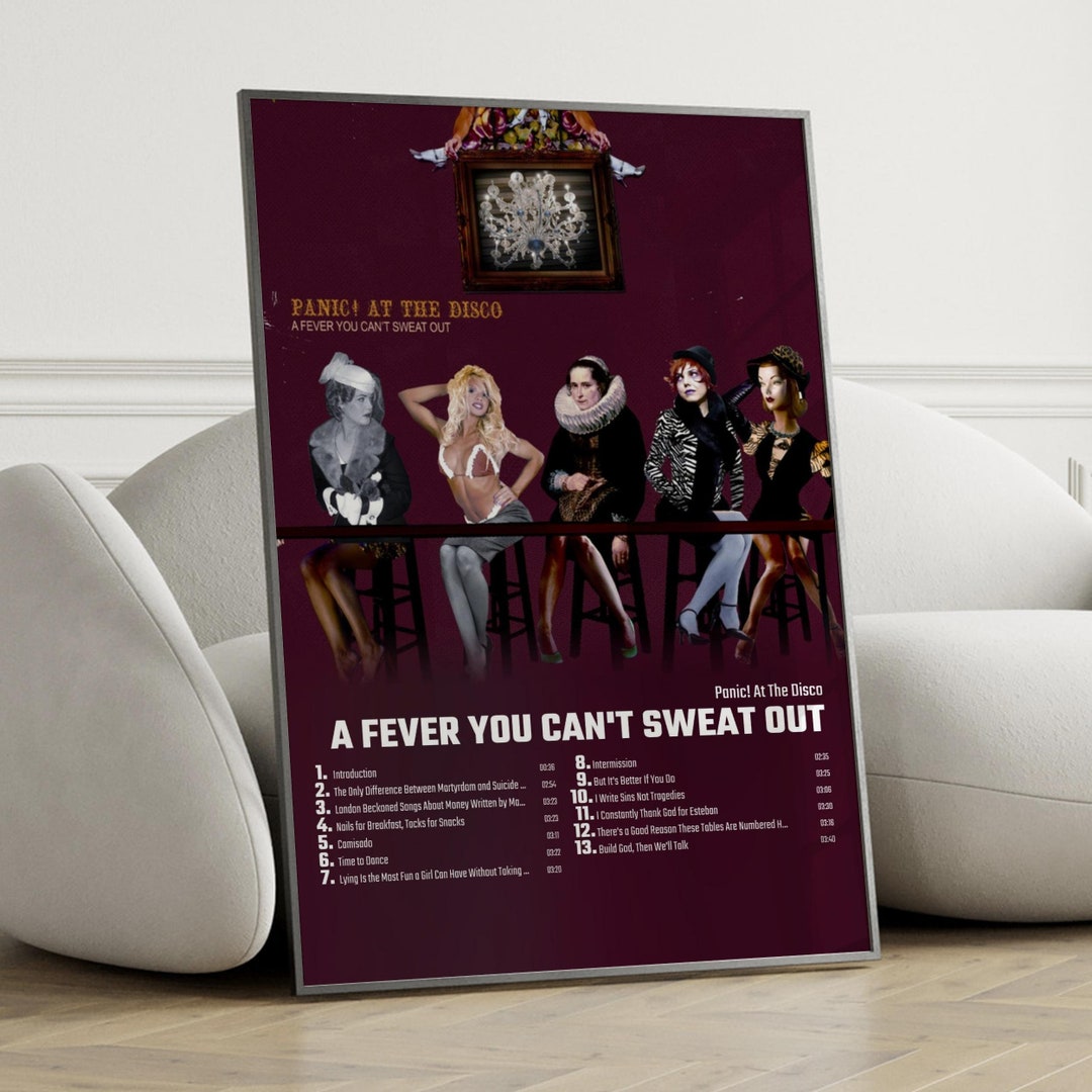 Panic at the Disco A Fever You Can't Sweat Out Album Cover Poster, Wall ...