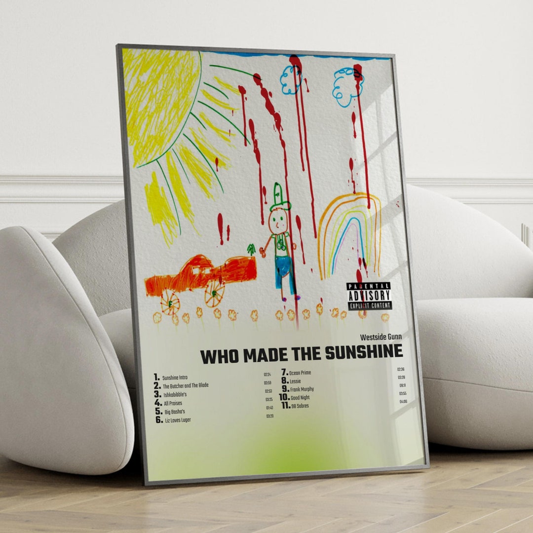 Westside Gunn Who Made the Sunshine Album Cover Poster Wall Art ...