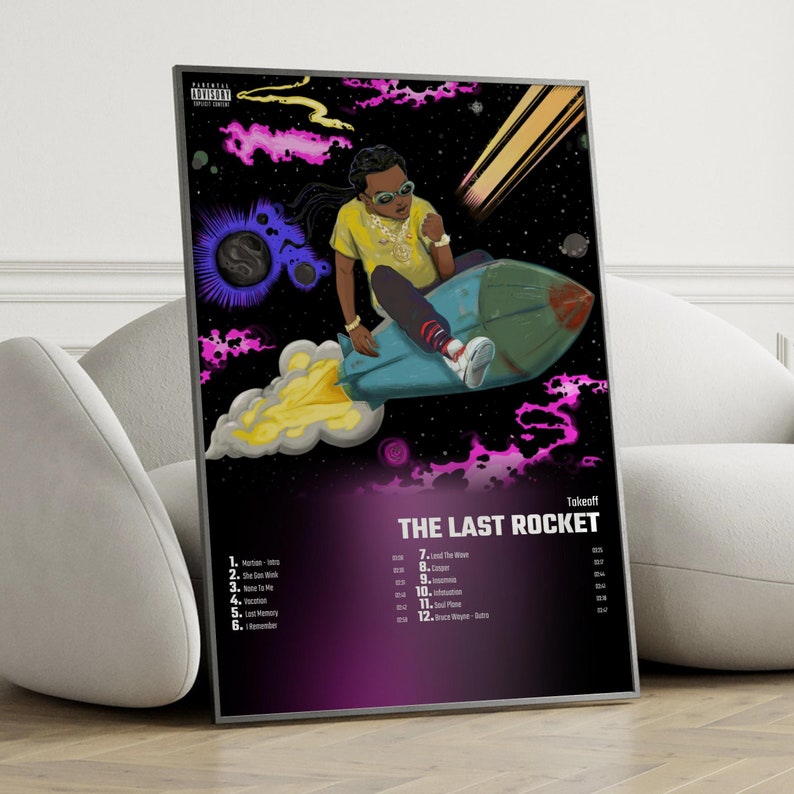 Takeoff the Last Rocket Album Cover Poster Wall Art, Takeoff, the Last ...