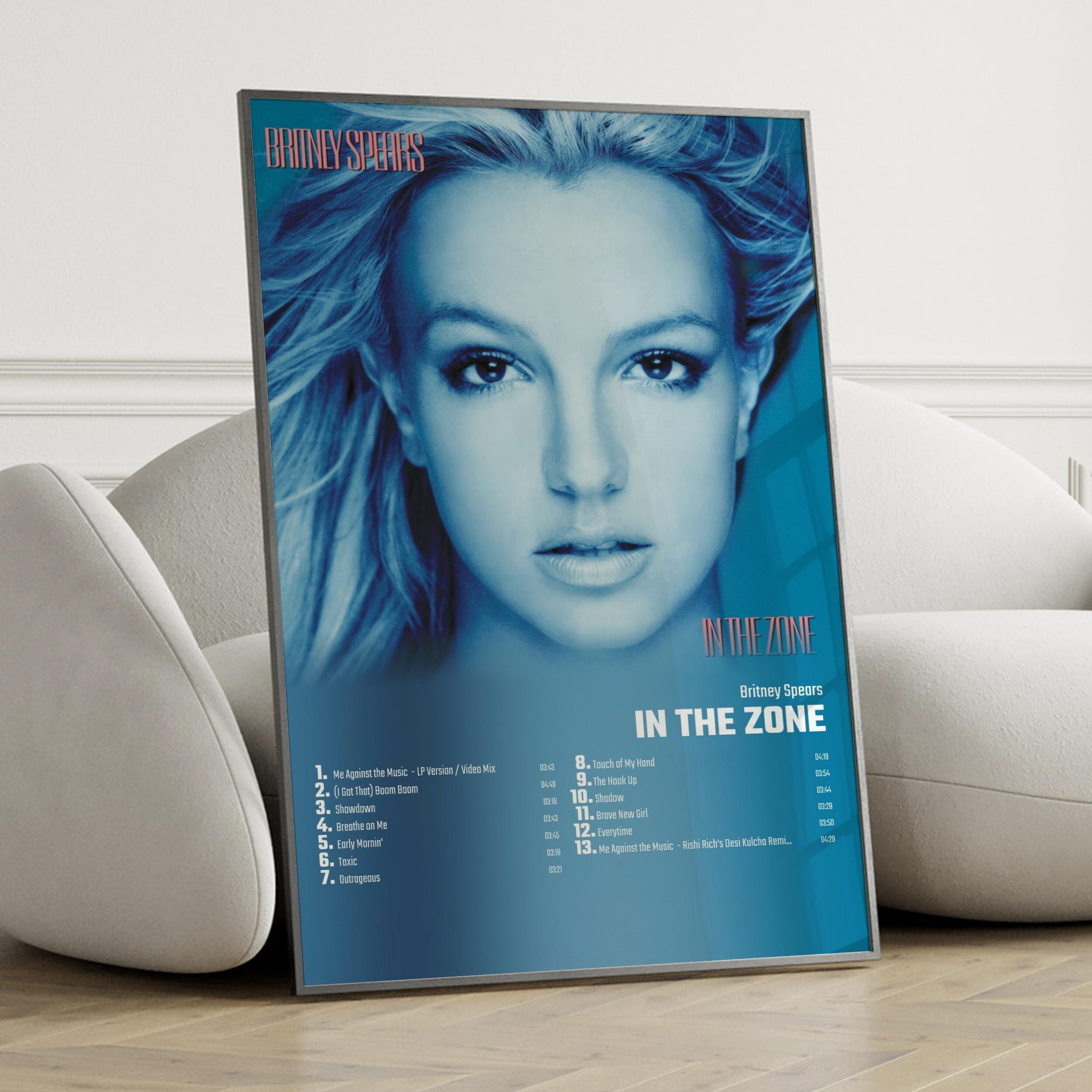 Britney Spears in the Zone Album Cover Poster Wall Art, Britney Spears ...
